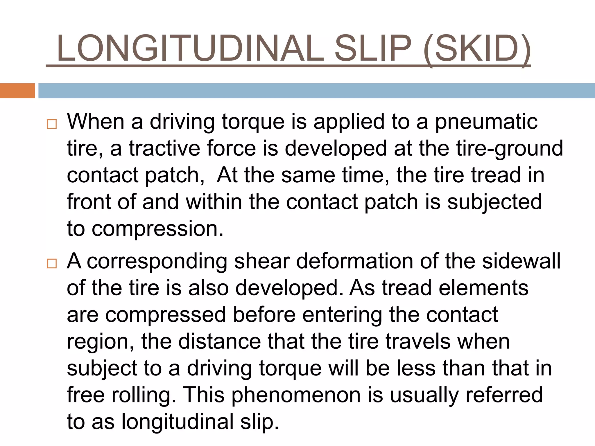 Tire forces and moments | PPTX