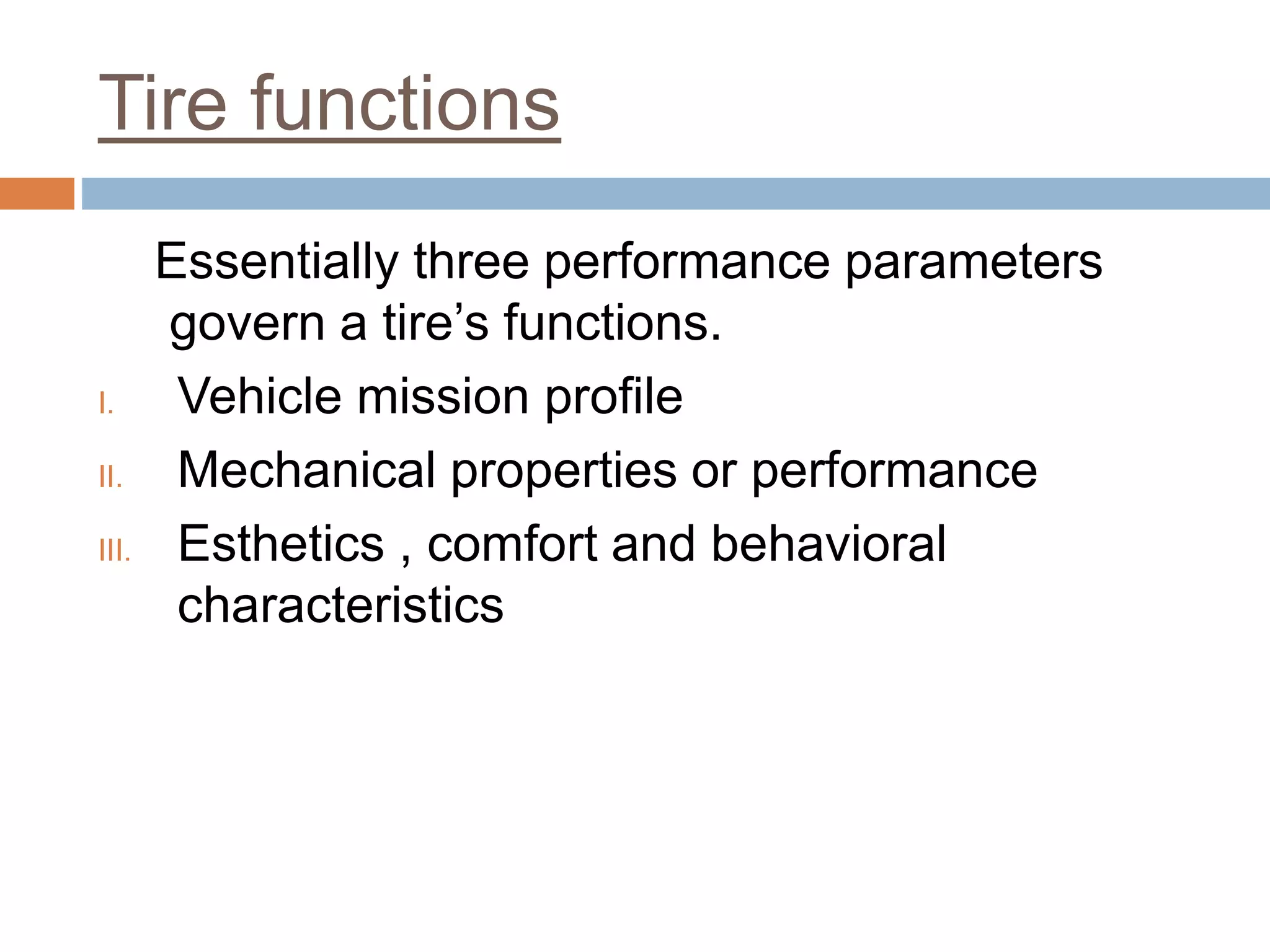 Tire forces and moments | PPTX