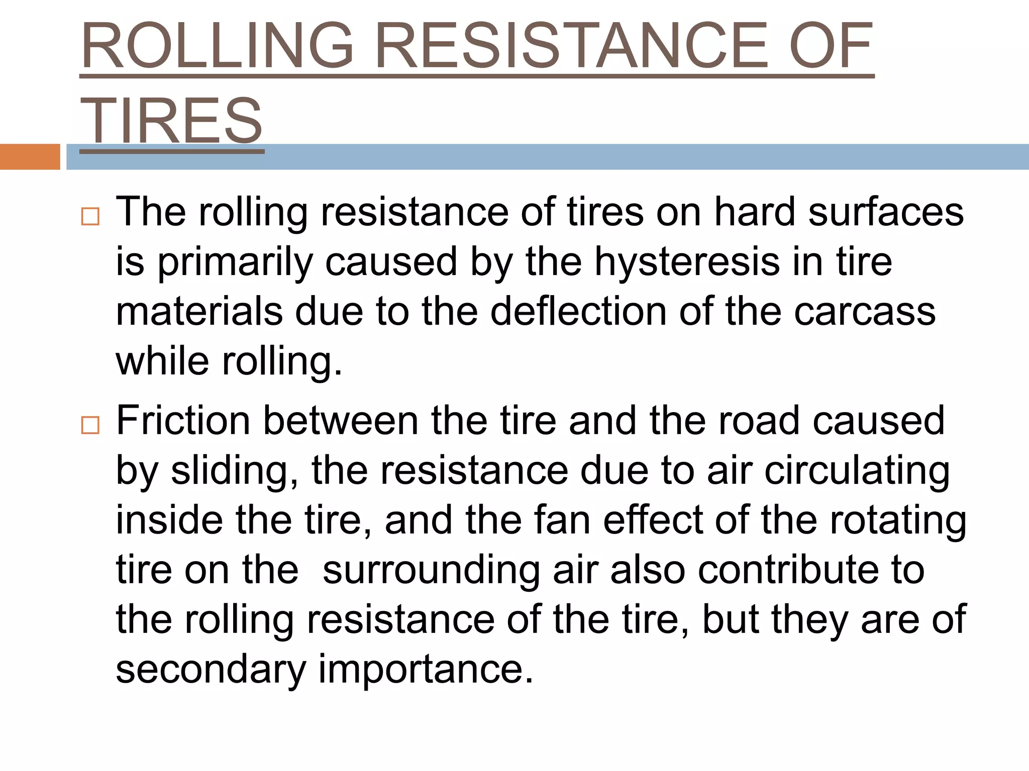 Tire forces and moments | PPTX