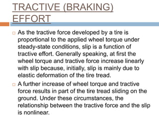 Tire forces and moments | PPTX