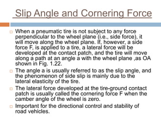 Tire forces and moments | PPTX