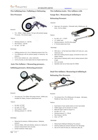 Tire inflator | PDF