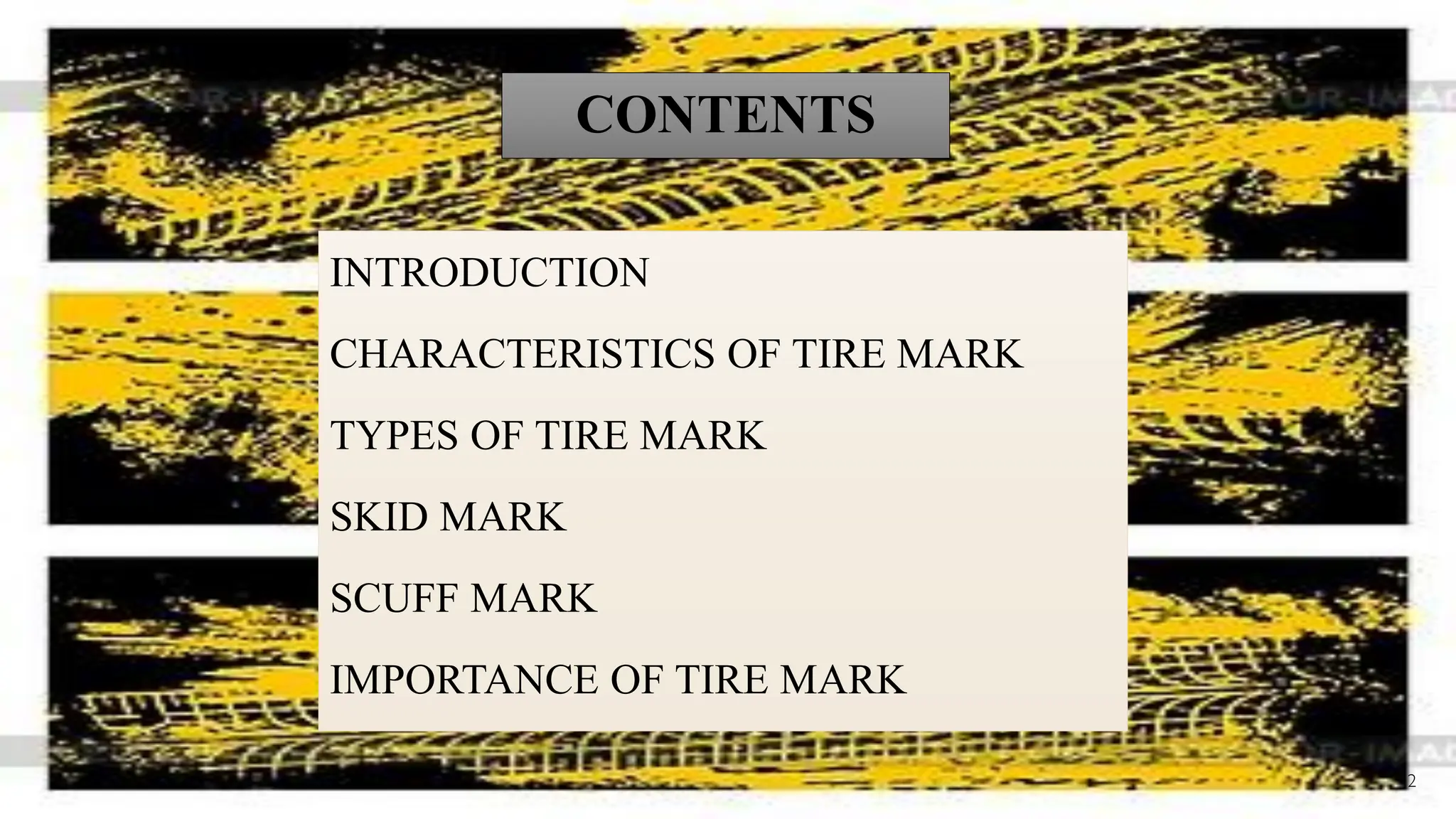 tire marks and its types and its image and how it was formed | PDF