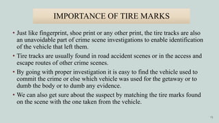 tire marks and its types and its image and how it was formed | PDF