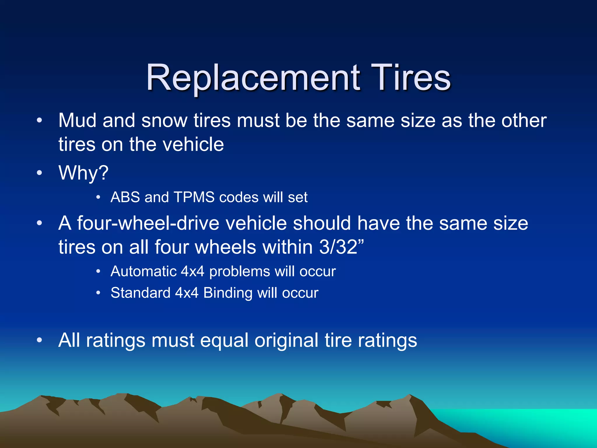 Tires and wheels | PPTX