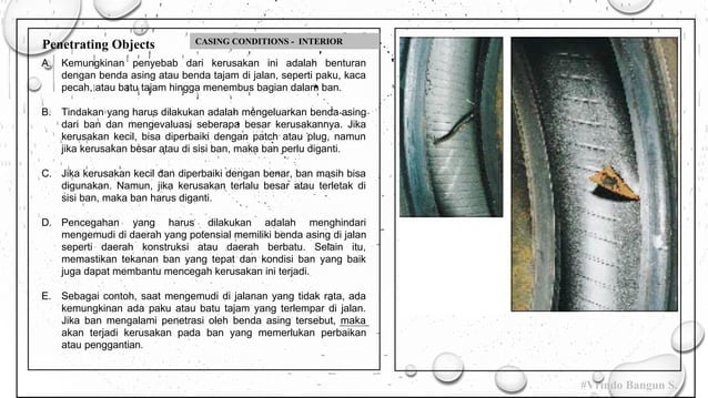 Analisa ban dan penanganan ban bekas, perawatan, daur ulang | PPT