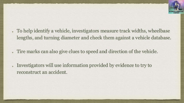 Tire track and Tire Impression | Physical Evidence | Forensic Science ...
