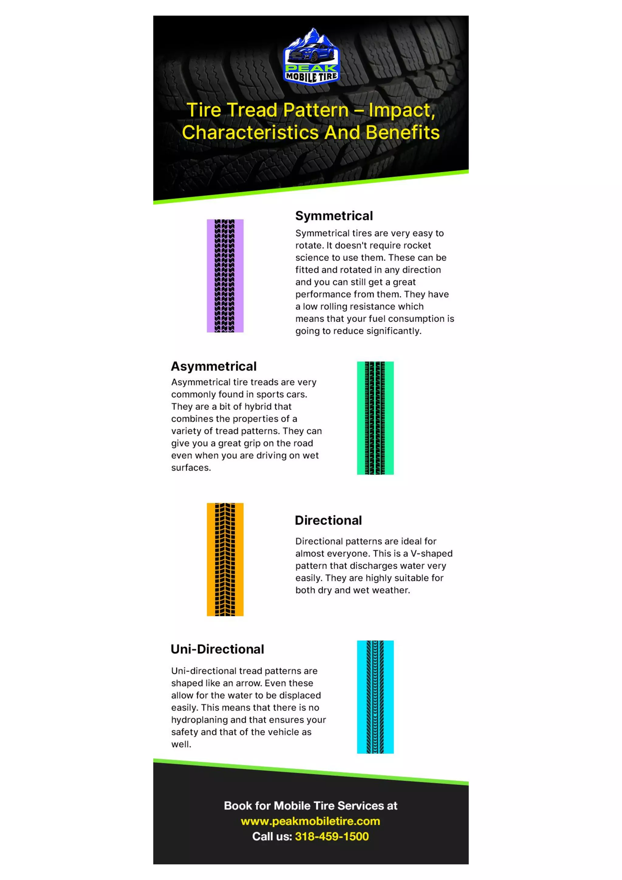 Tire tread pattern impact, characteristics and benefits | PDF
