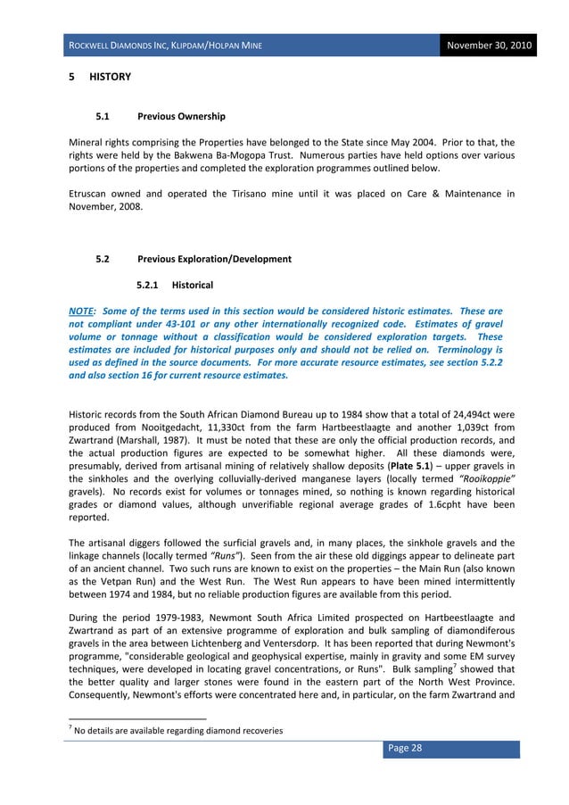 Tirisano 43-101_2010 | PDF