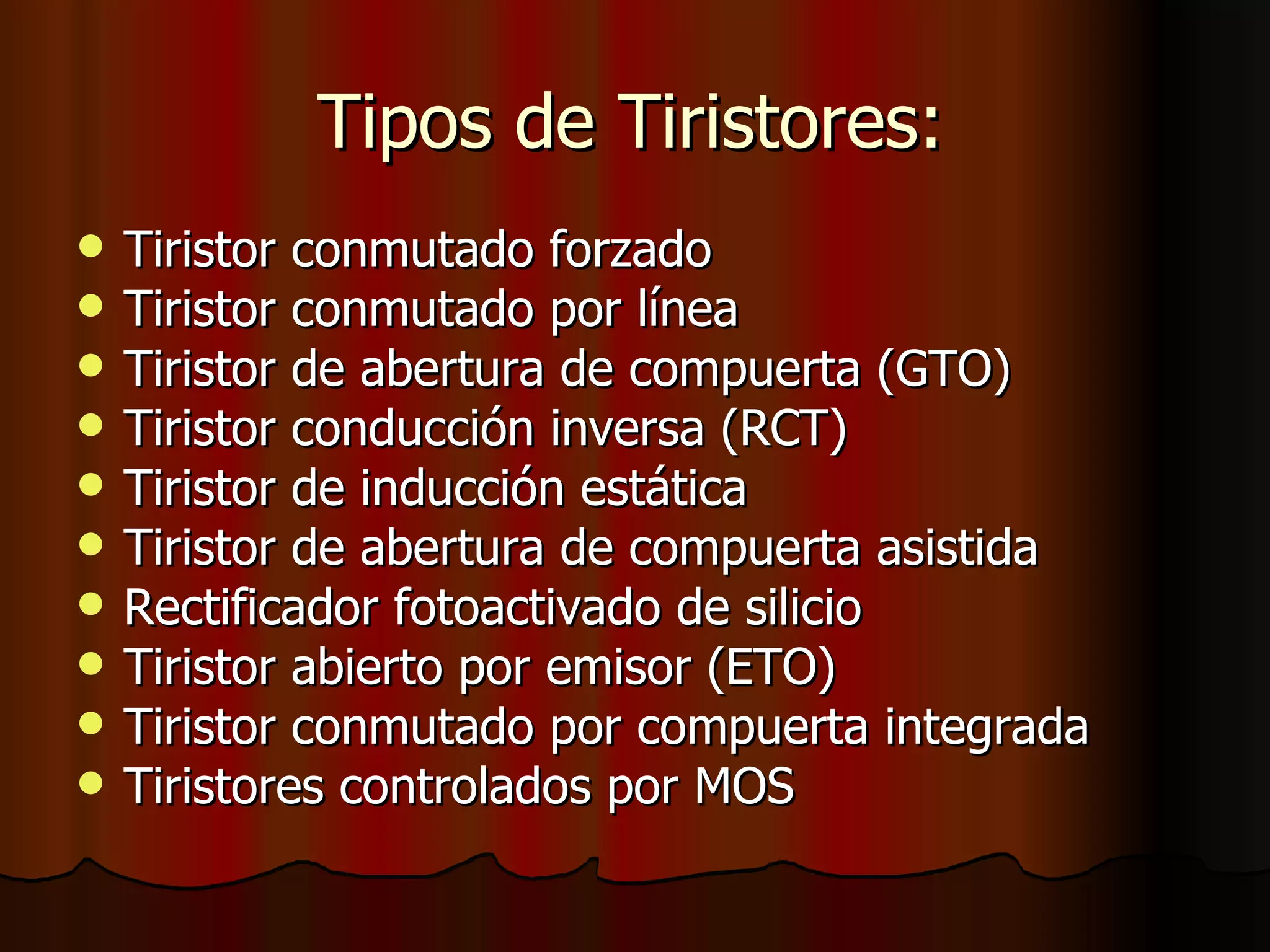 Tiristores | PPT
