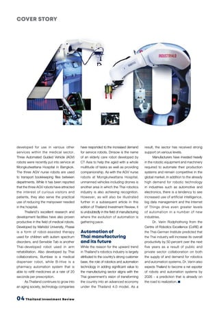 RISE OF THE ROBOTS: A HISTORY OF AUTOMATION IN THAILAND | PDF