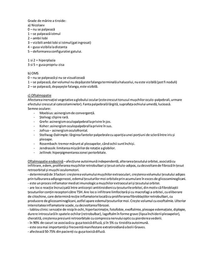 Endocrinologie: afecțiunile glandei tiroide | DOCX