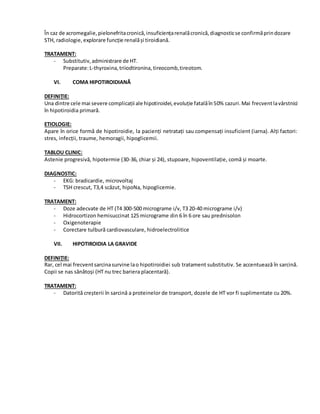 Endocrinologie: afecțiunile glandei tiroide | DOCX