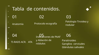 Valoración ecográfico de Tiroides y TIRADS.pptx