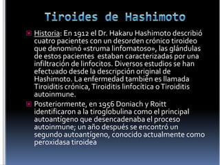 Tiroides de hashimoto | PPTX