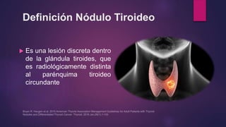 Nodulo tiroideo | PPTX