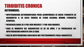 Tiroiditis Aguda, Subaguda, Silente, Hashimoto | PPTX