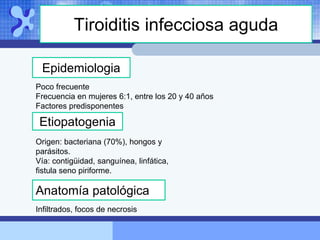 Tiroiditis. Patologías inflamatorias de la Glándula Tiroides.ppt