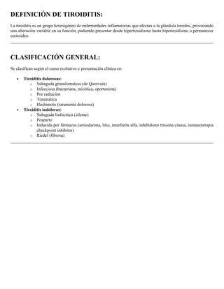 Patologia tiroidea en la actualidad de la tiroiditis.docx