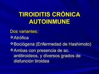 Tiroiditis y cáncer.act 1 | PPT