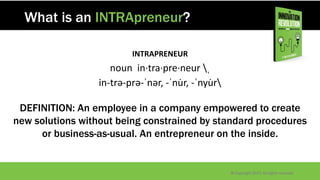 Discover 10 Telltale Signs of an INTRApreneur | PPT