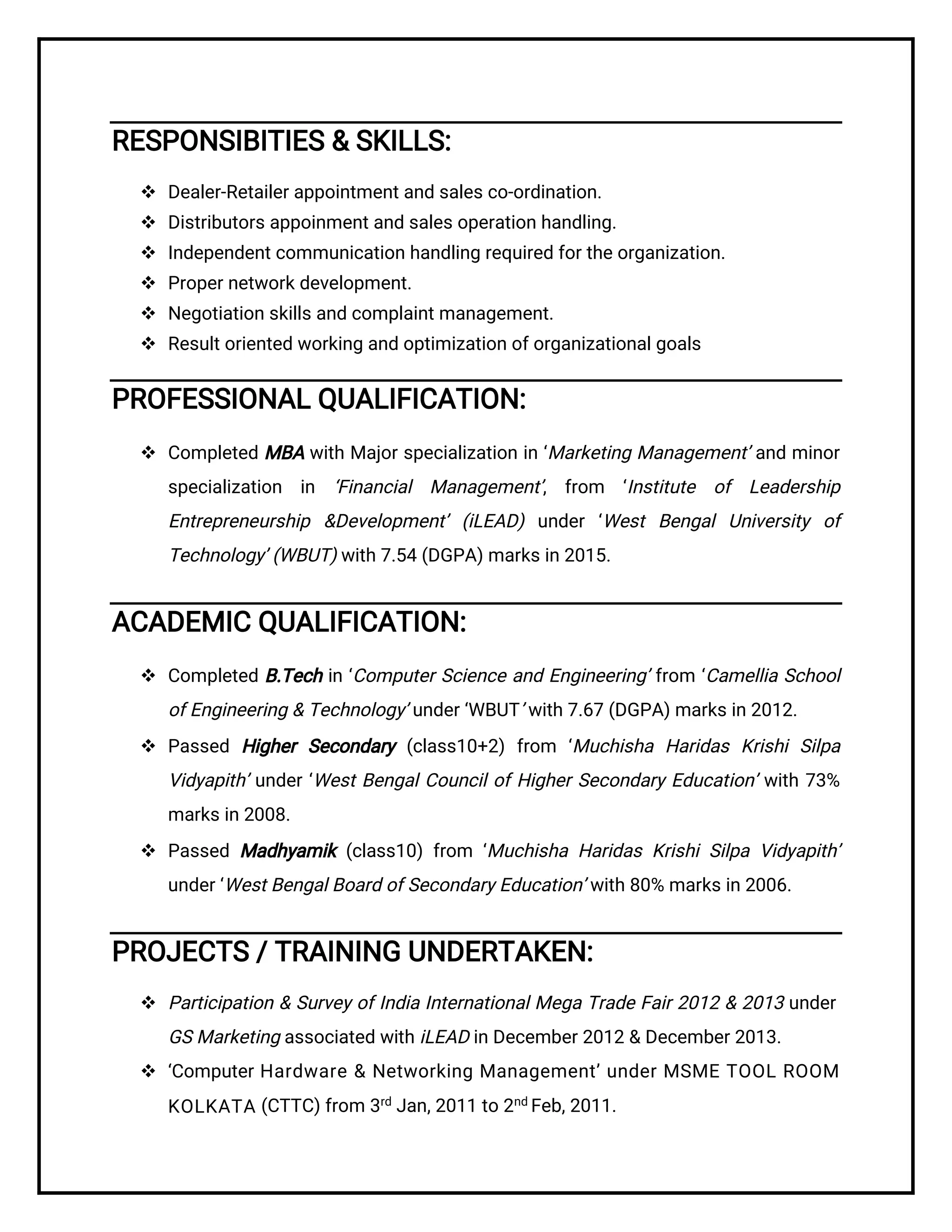 Tirtha Mal Resume | PDF