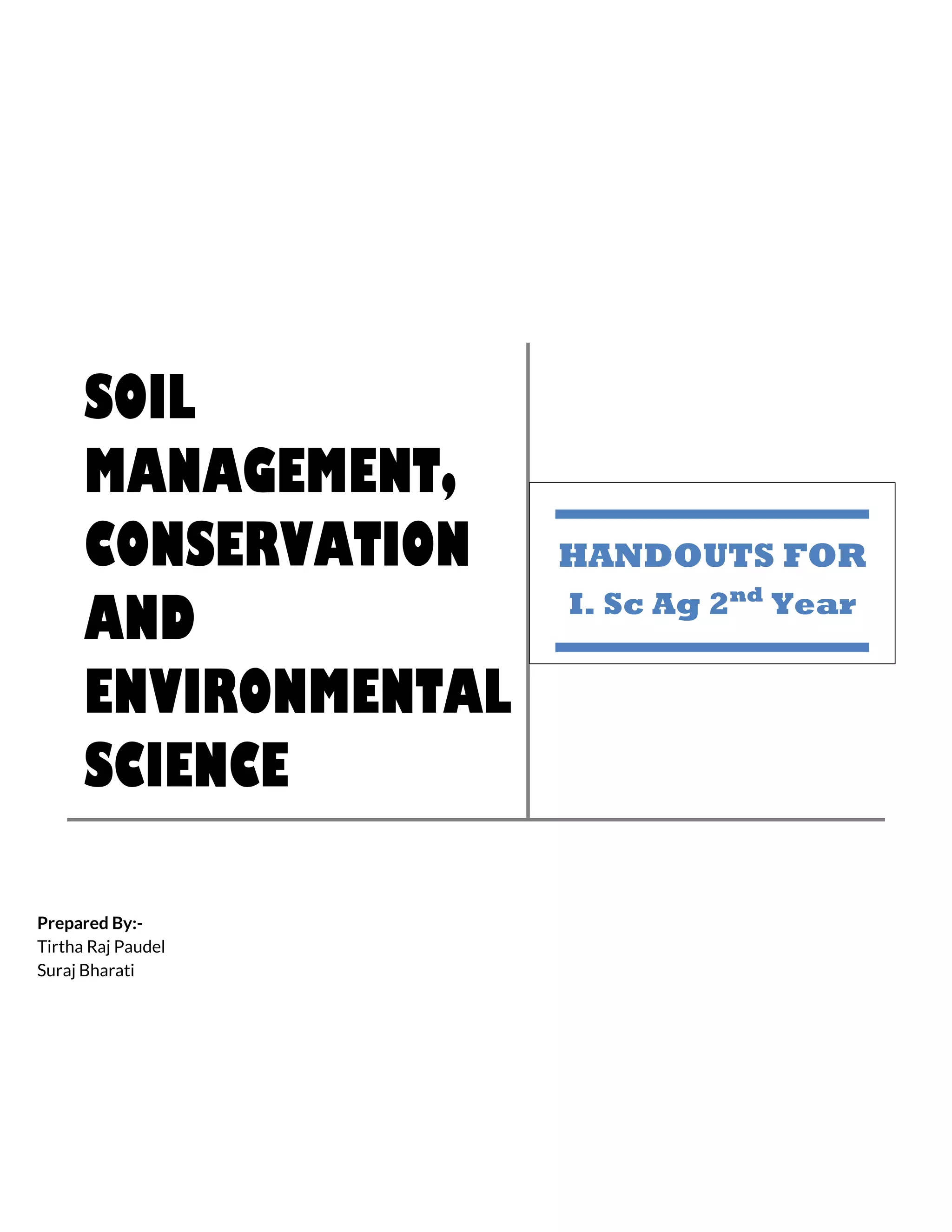 Tirtha soil final | PDF