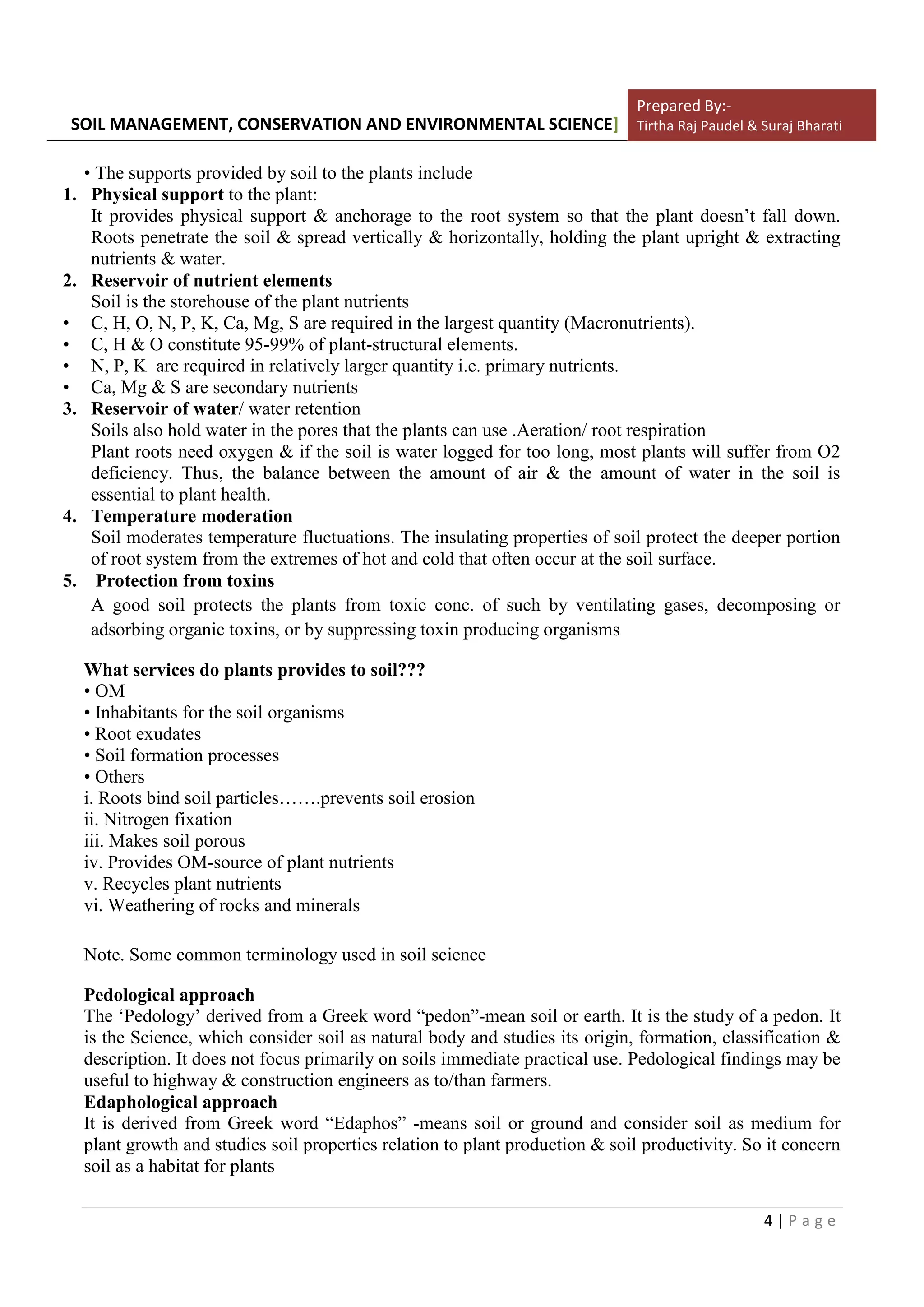 Tirtha soil final | PDF