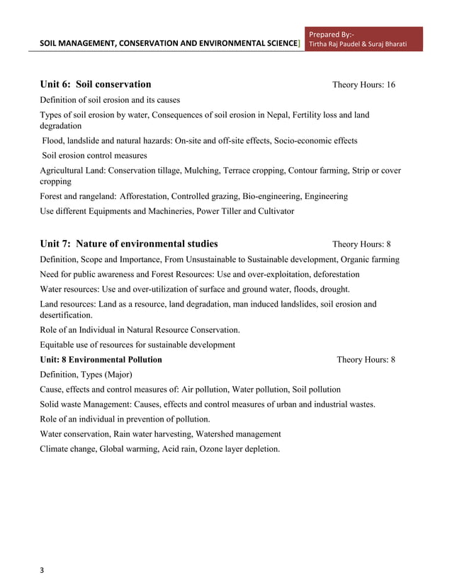 Tirtha soil final | PDF