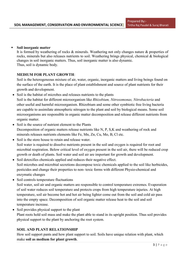 Tirtha soil final | PDF