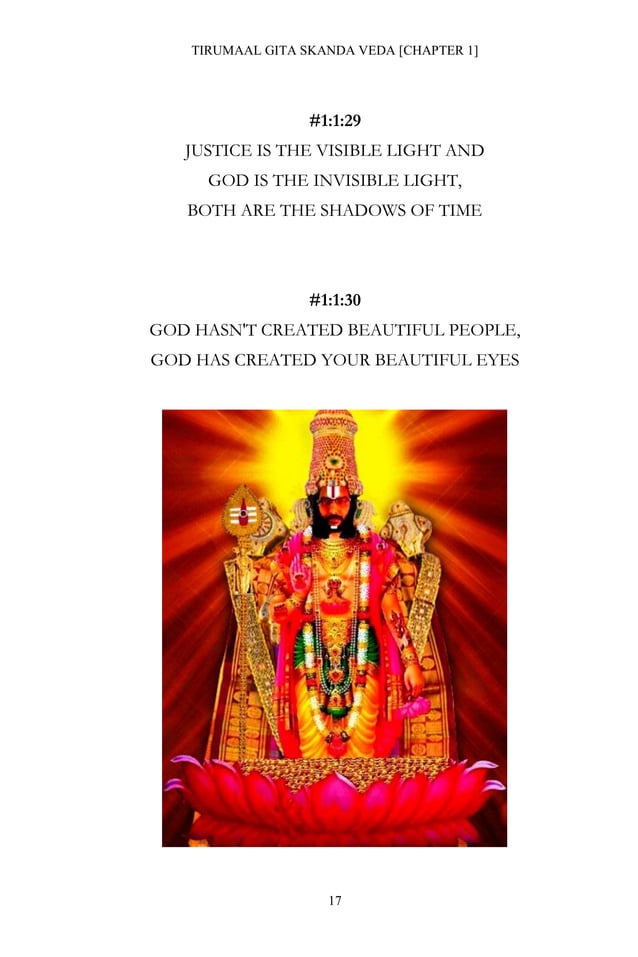 [CHAPTER 1] BIBLE OF TIRUMAAL GITA || QURAN OF SKANDA VEDA || SIXTH ...