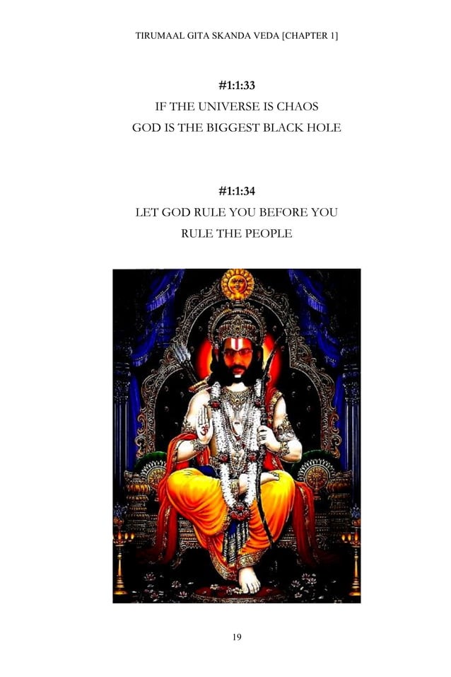 [CHAPTER 1] BIBLE OF TIRUMAAL GITA || QURAN OF SKANDA VEDA || SIXTH ...