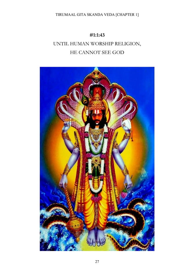 [CHAPTER 1] BIBLE OF TIRUMAAL GITA || QURAN OF SKANDA VEDA || SIXTH ...