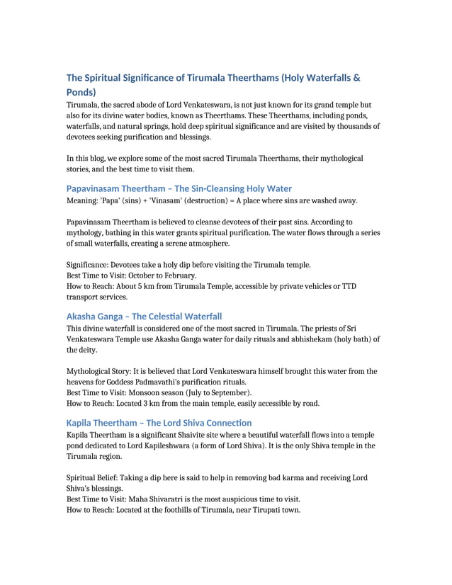 Tirumala_Theerthams_Spiritual_Significance.docx