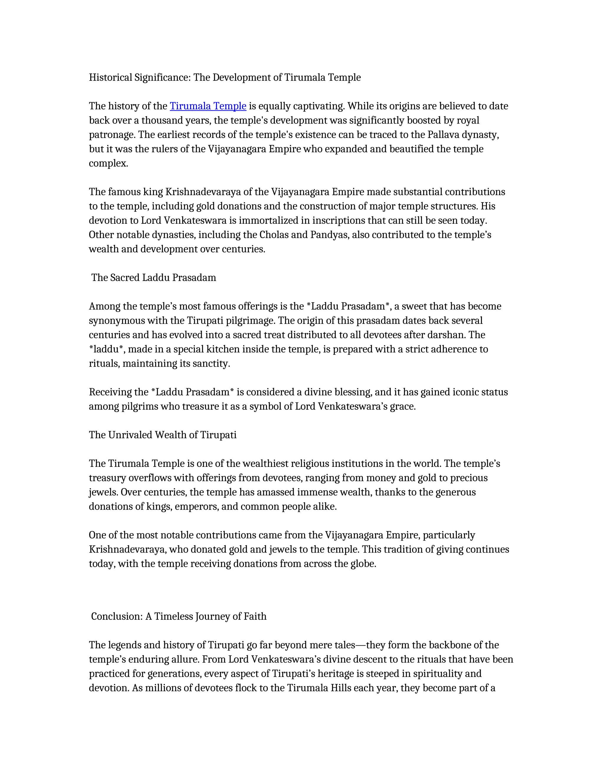 Tirupati_History_and_Legends of tirupati | DOCX