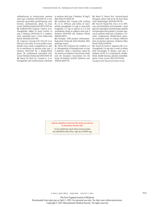 Tirzepatide versus Semiglutide Once Weekly in Patients with Type 2 ...