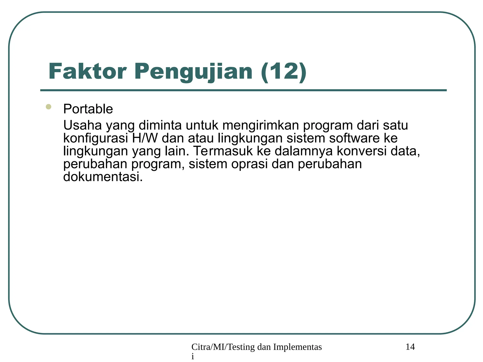 testing danimplementasi sistem informasi | PPT