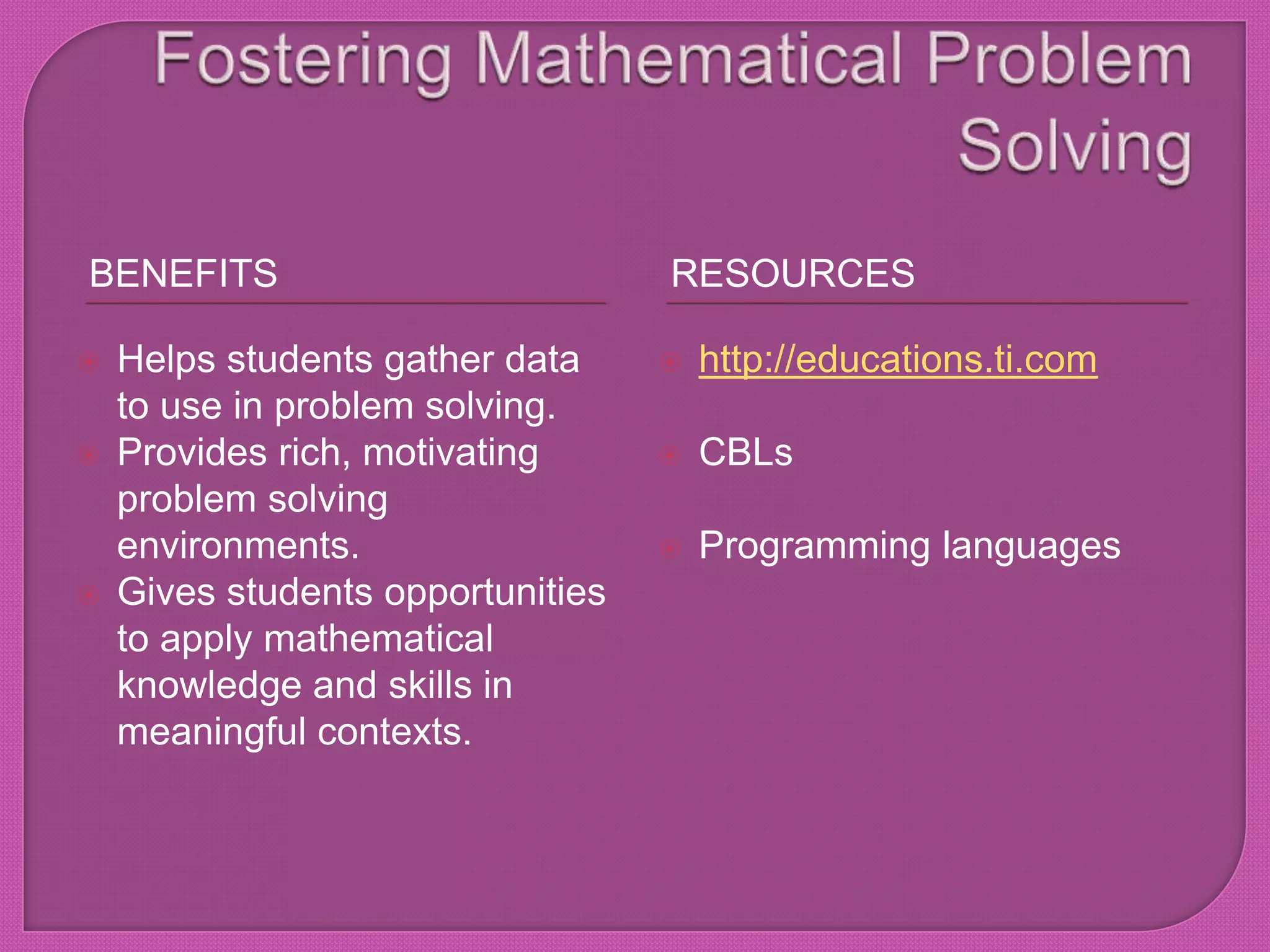 Technology Integration Strategies For Math | PPTX