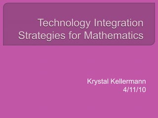 Technology Integration Strategies For Math | PPTX