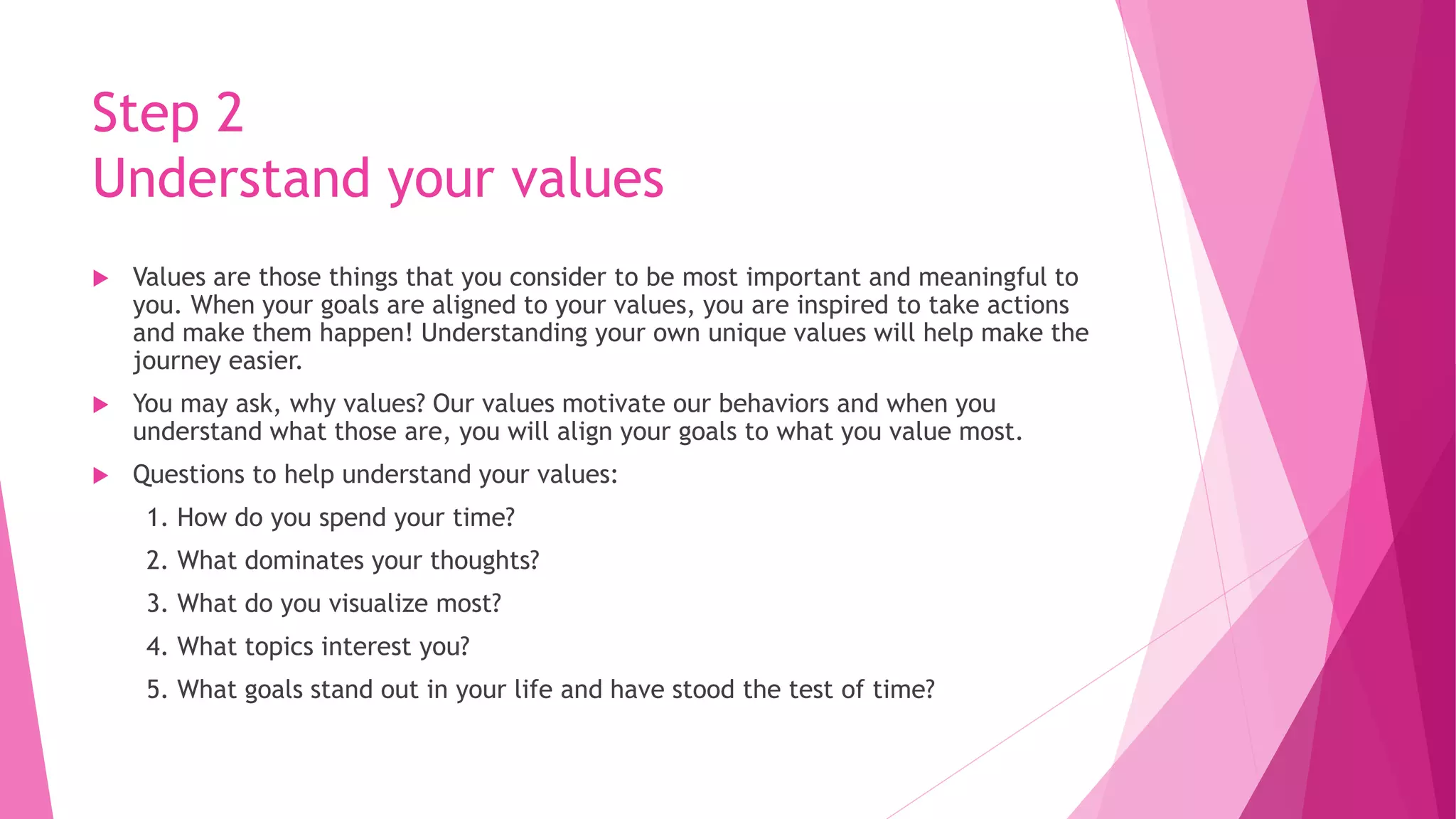 Tisha's Guide to Setting and Achieving Meaningful Goals | PDF