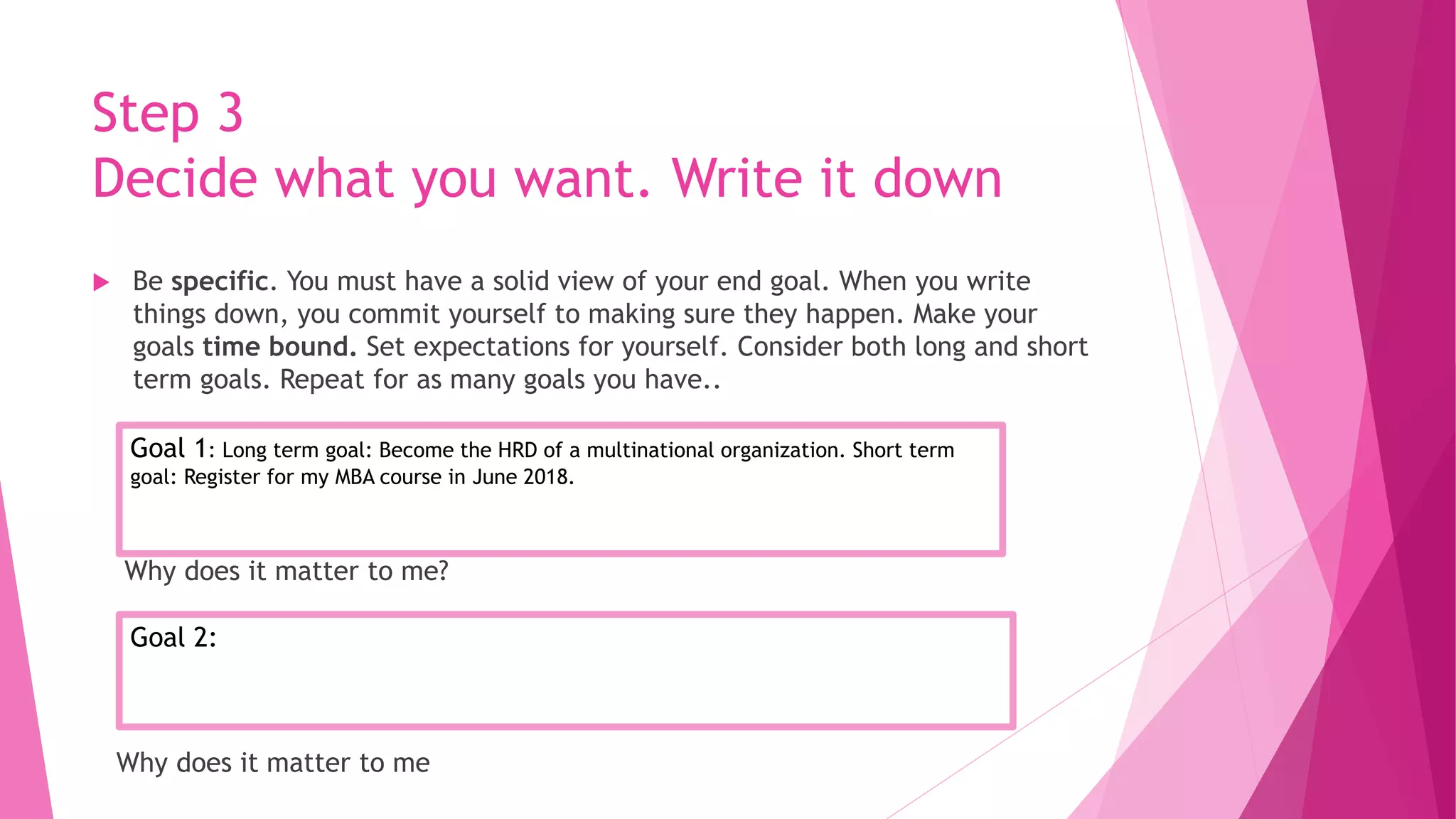 Tisha's Guide to Setting and Achieving Meaningful Goals | PDF