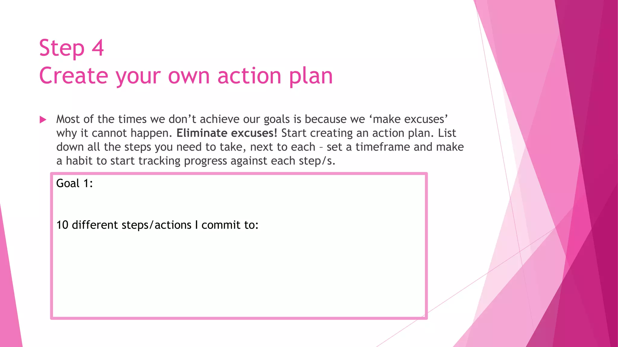 Tisha's Guide to Setting and Achieving Meaningful Goals | PDF