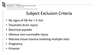 Exsanguinating trauma - from CPR to EPR | PDF