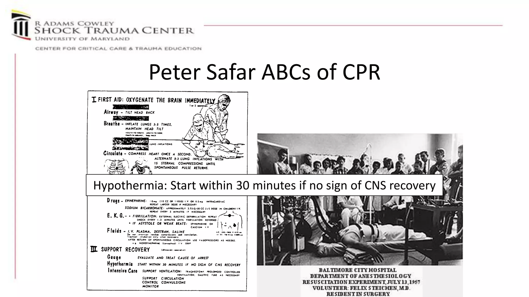 Exsanguinating trauma - from CPR to EPR | PPT