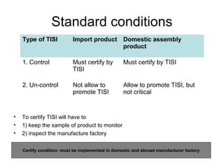 TISI Thailand Industrial standard | PPT