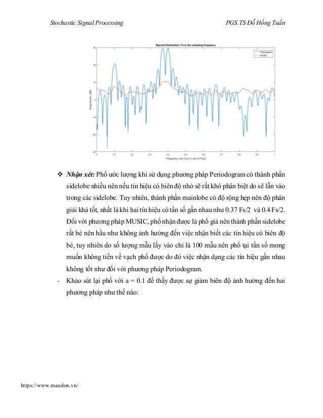 Đề Tài Spectral Estimation And Adaptive Filters