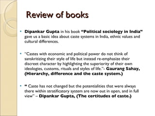 Casteonwebs presentation at TISS | PPT