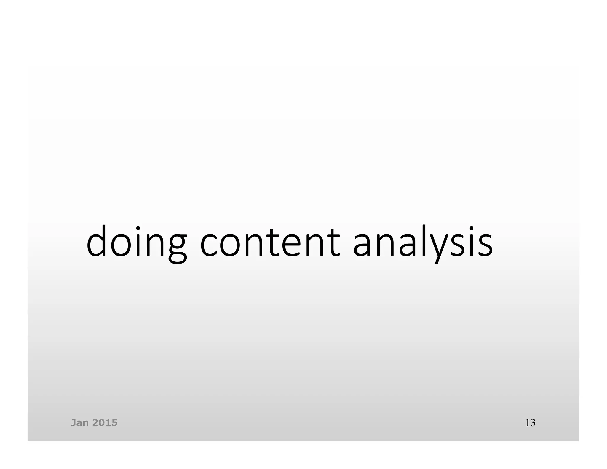 How to do content analysis_abriged | PPT