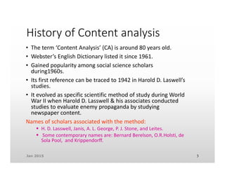 How to do content analysis_abriged | PPT