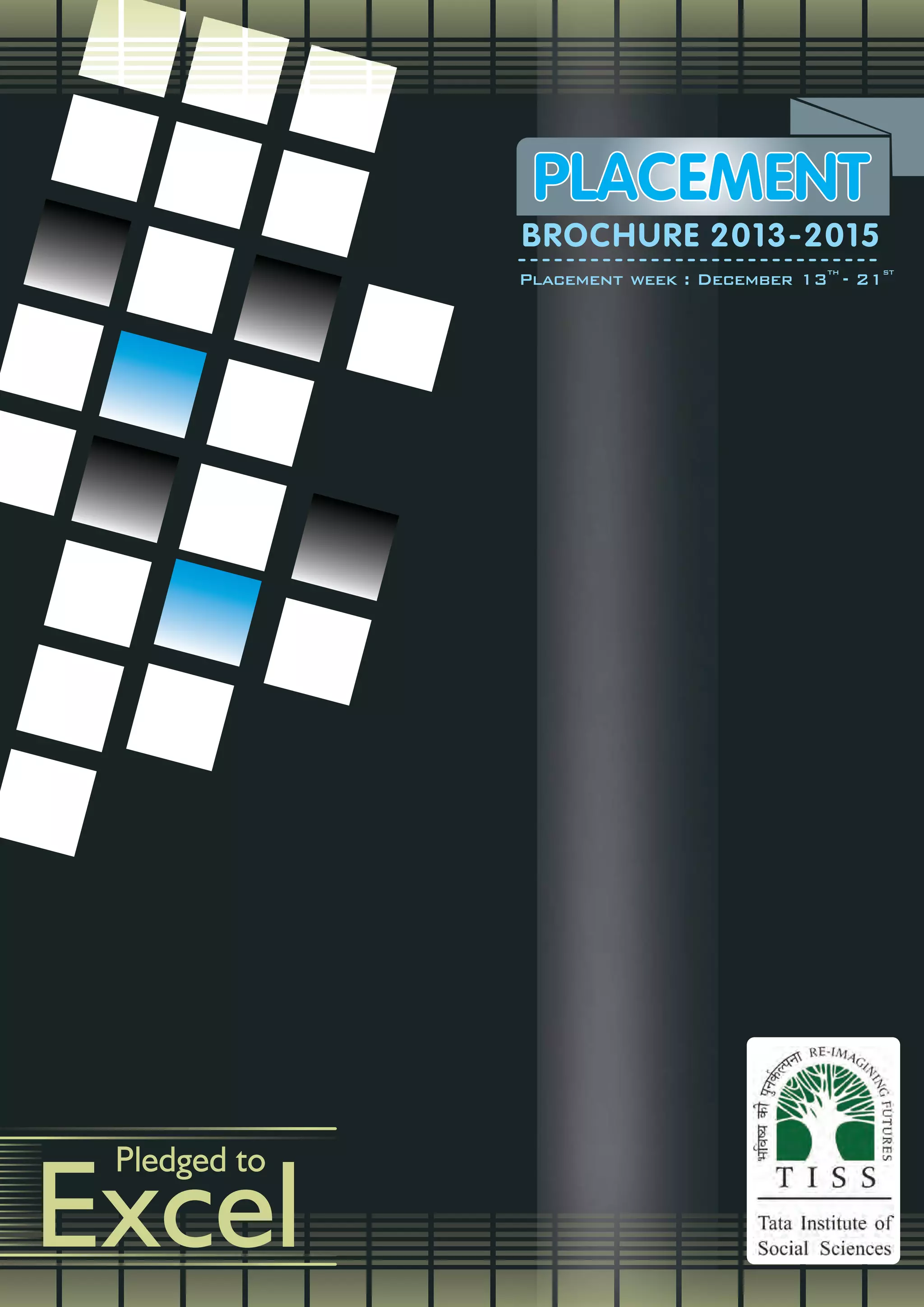 TISS Placement Brochure 2013 15 | PDF
